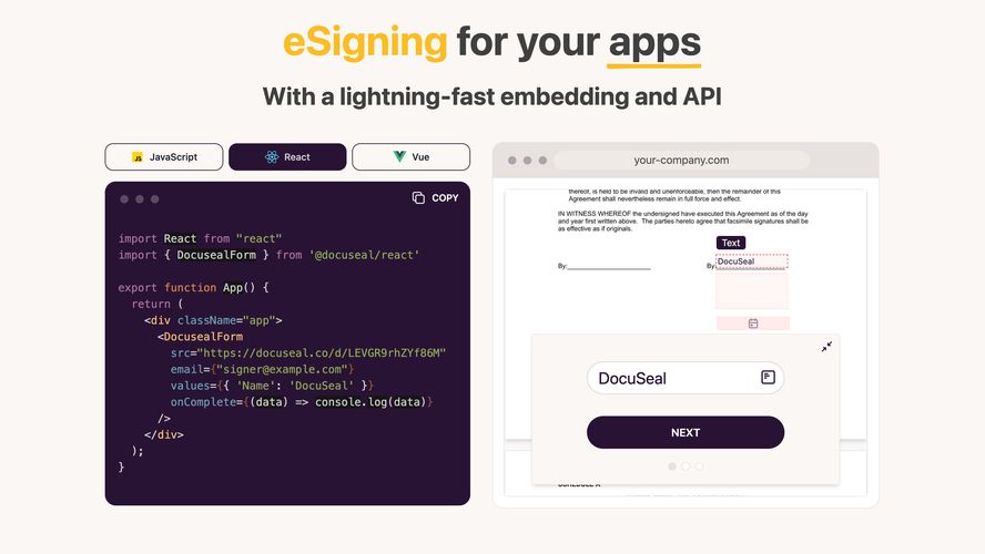DocuSeal: Allows you to create, fill, and sign digital documents. | AlternativeTo