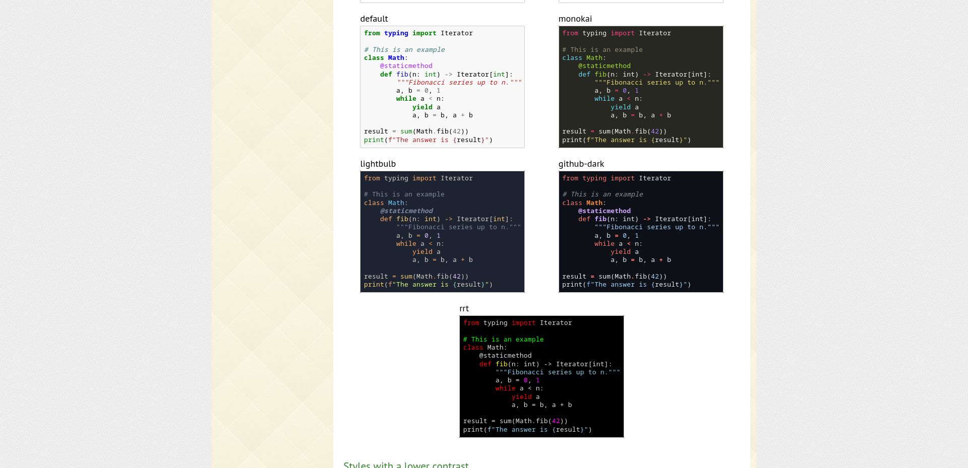Pygments Alternatives And Similar Software Alternativeto