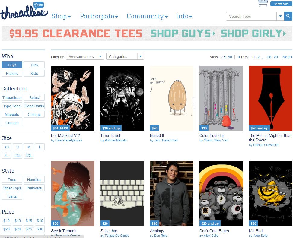 Threadless Alternatives and Similar Sites & Apps | AlternativeTo