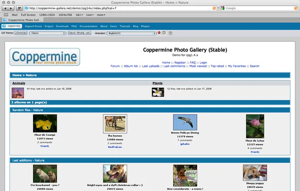 Coppermine Photo Gallery: Coppermine is a multi-purpose fully-featured ...