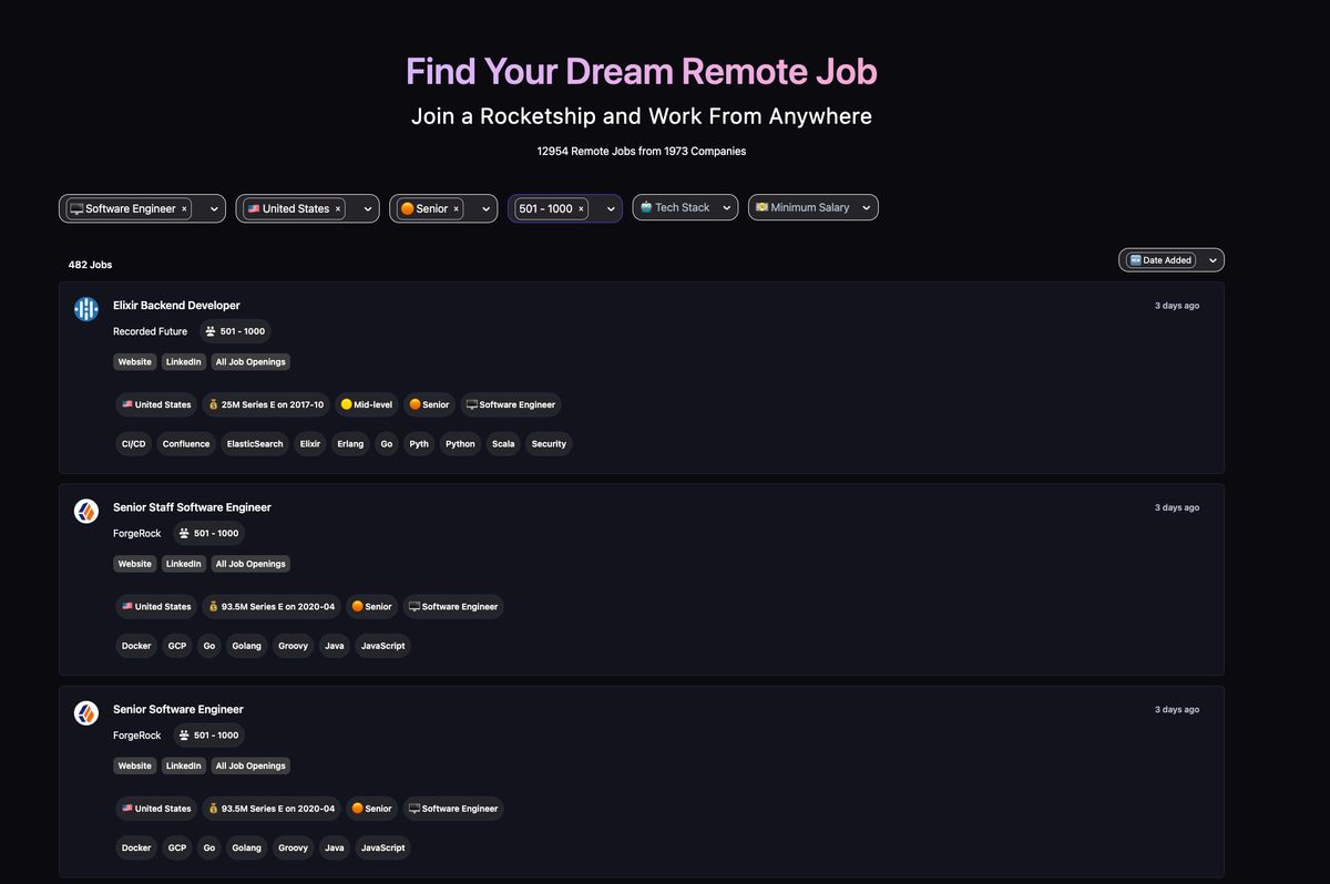 Remote Rocketship Alternatives: 25+ Job Search Services and similar ...