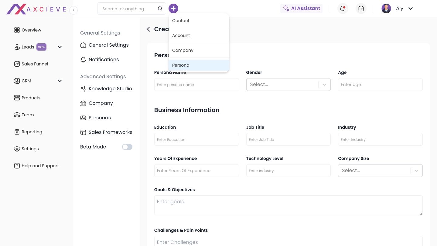 Axcieve: AI is an integrated sales platform that enables sales ...
