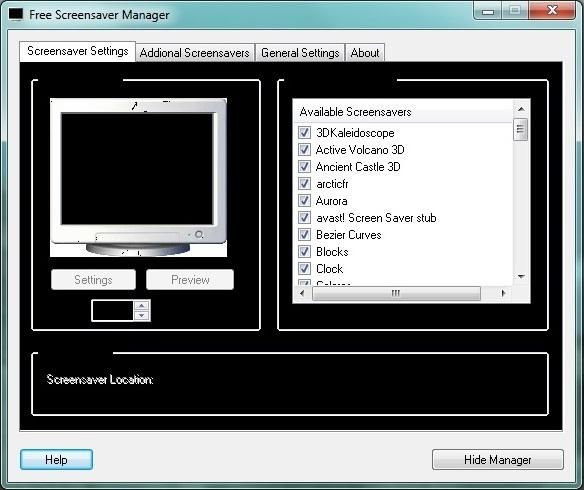 Free Screensaver manager: Screensaver Manager. Free Download ...