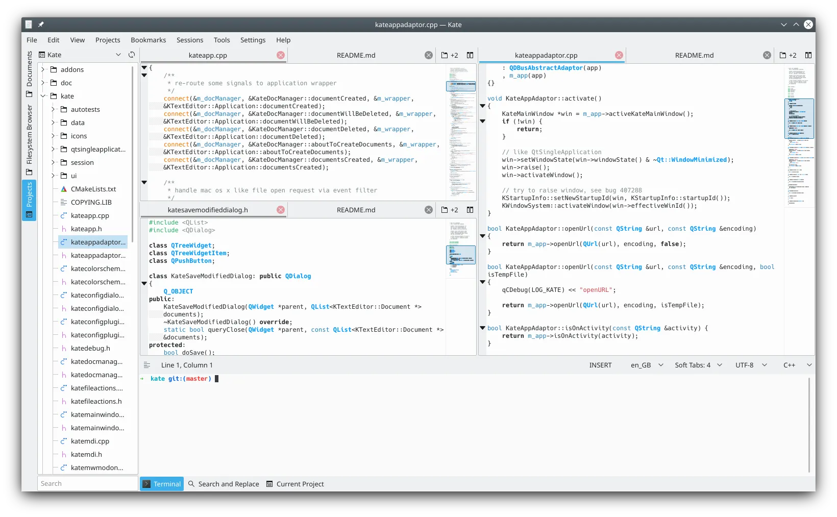 Kate: Multi-document editor part of KDE since release 2.2 | AlternativeTo