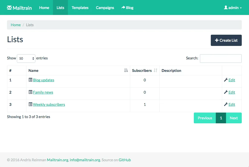 Mailtrain: Self hosted newsletter app built on top of Nodemailer | AlternativeTo