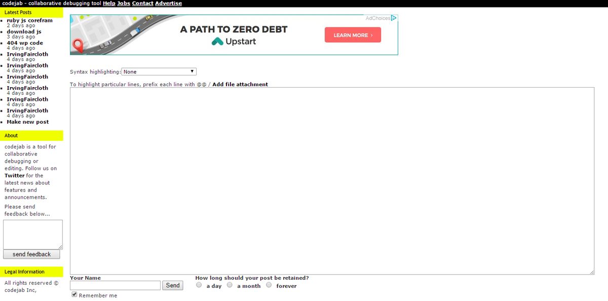 codejab Alternatives: 25+ Pastebin Services and similar websites ...
