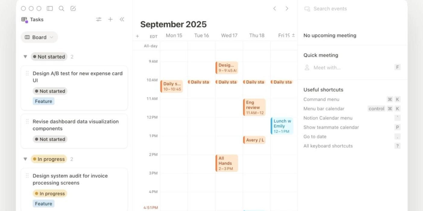 Notion Calendar introduces list panel to link databases and events | AlternativeTo