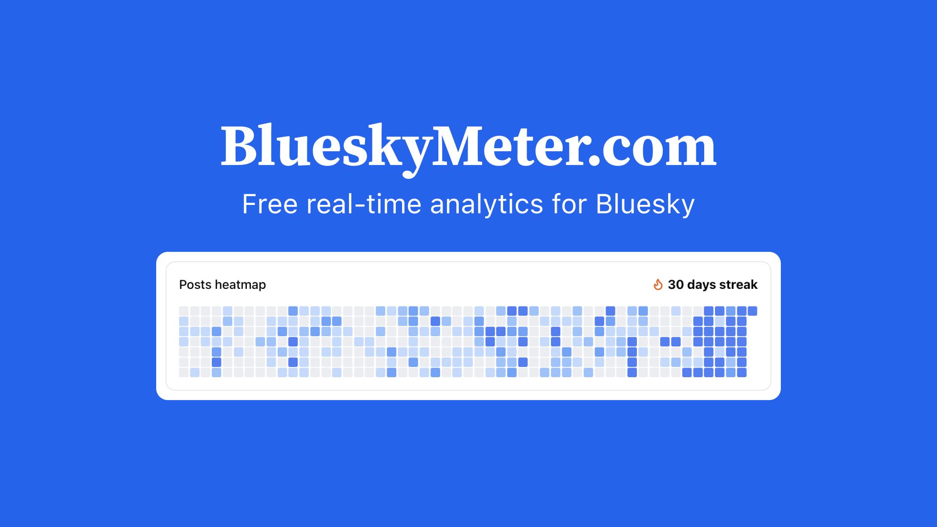 Bluesky Meter: Free real-time analytics for any Bluesky user ...