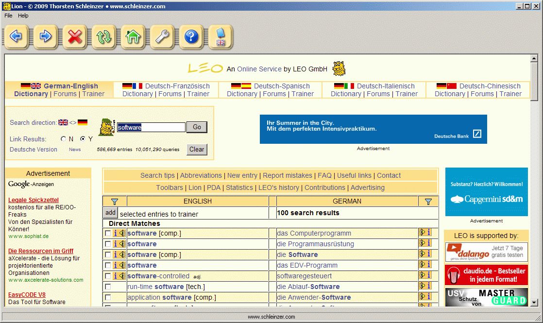 Lion (LEO dictionary) Alternatives: 25+ Translators | AlternativeTo