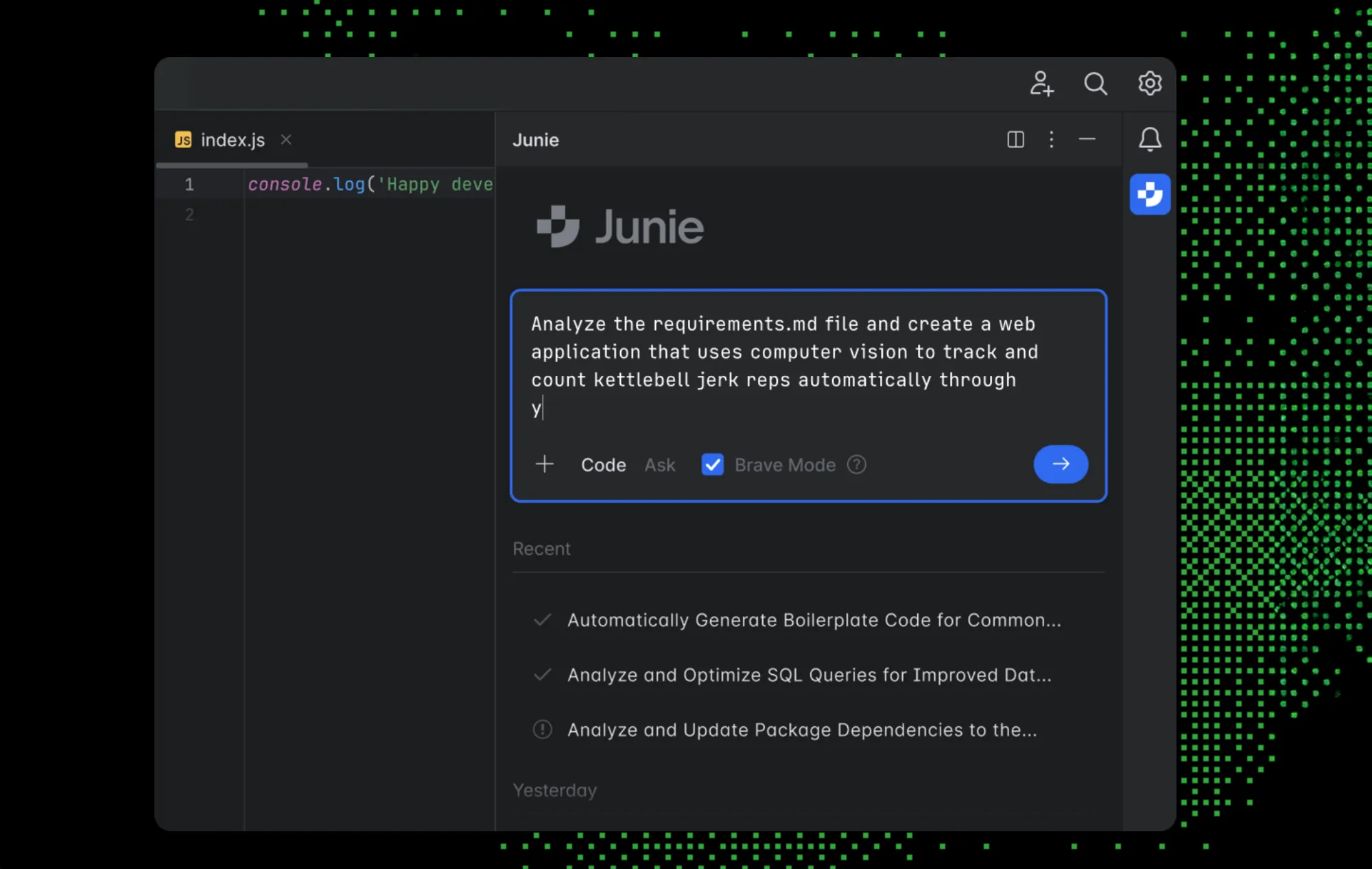 JetBrains Junie: Your smart coding agent. You think it, Junie helps make it happen – right in ...