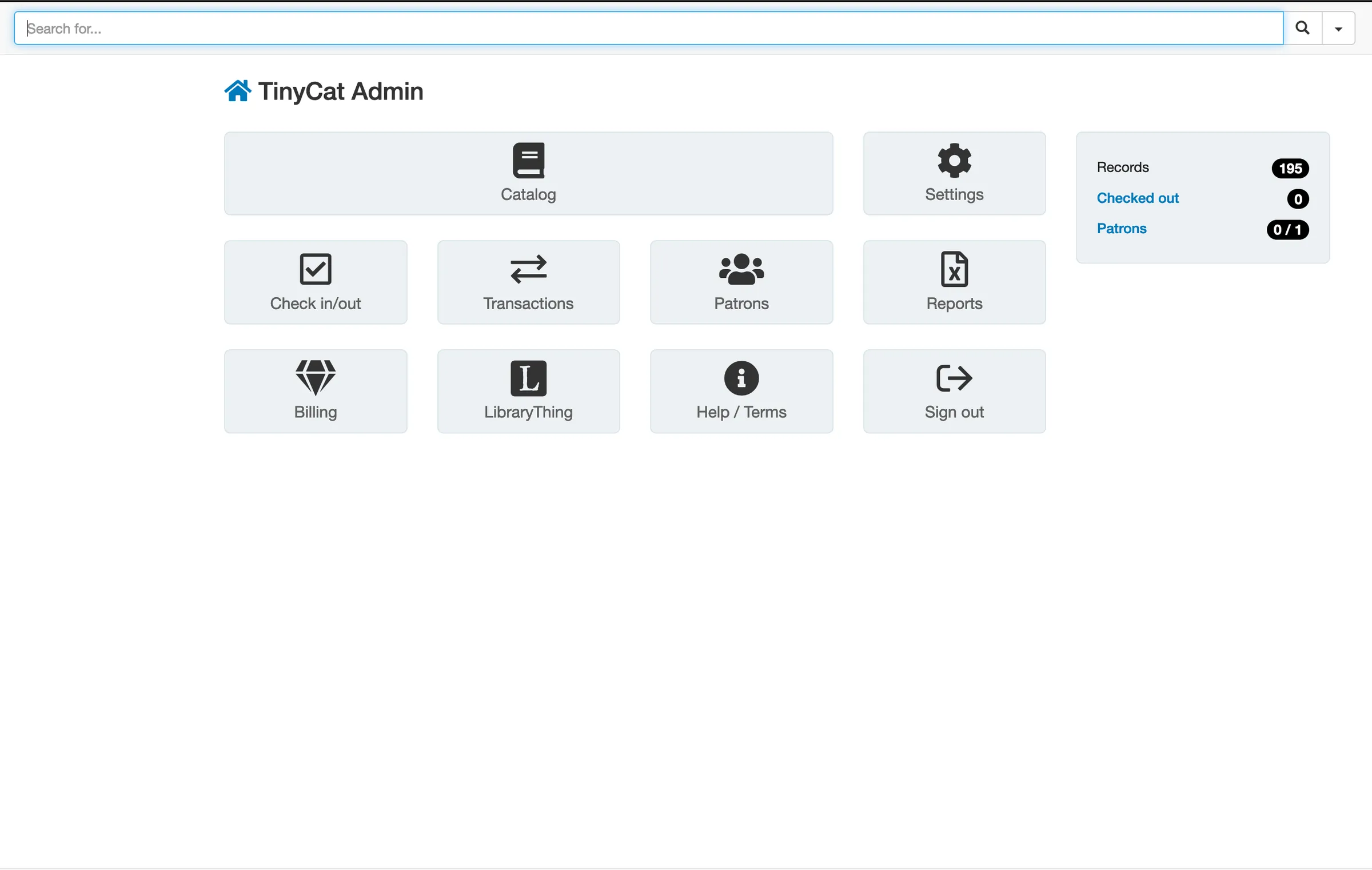 TinyCat: The online catalog and integrated library system for tiny libraries, powered by ...