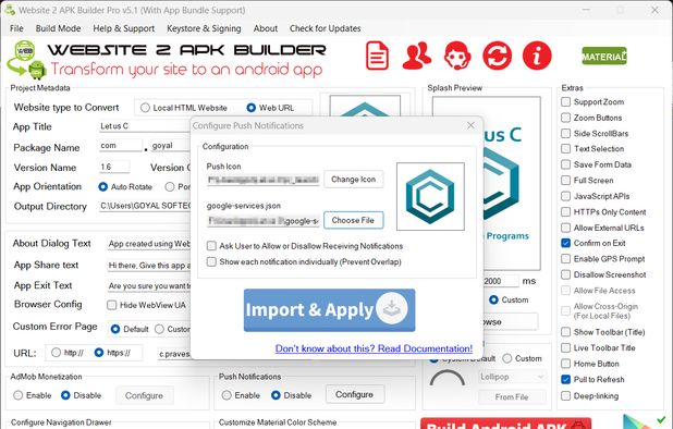 Website 2 APK Builder: Convert your HTML, CSS, JS and all other web ...