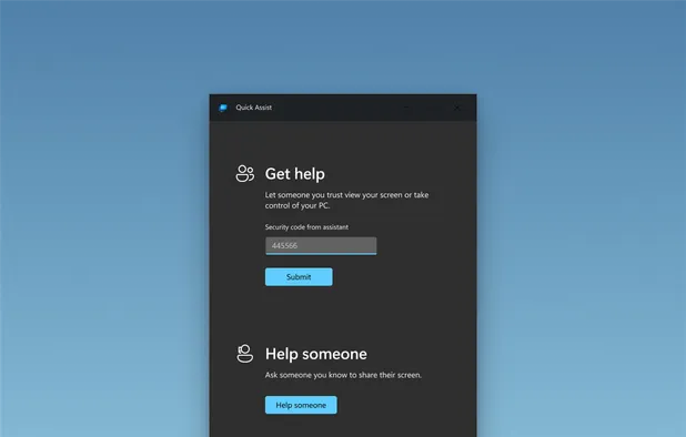 Quick Assist: A remote desktop tool integrated in Windows that's geared ...