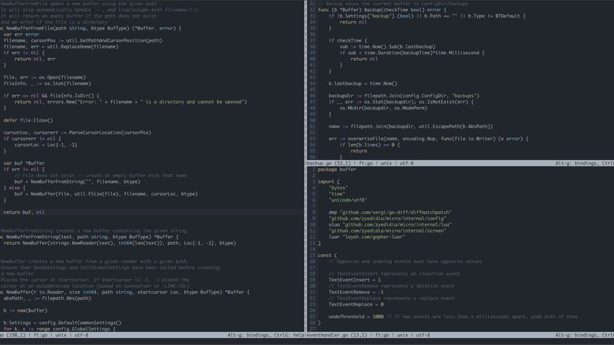 Micro: Terminal-based text editor that aims to be easy to use and ...