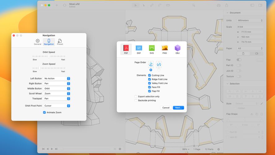 Unfolder: 3D model unfolding tool to help you create papercraft easily and quickly | AlternativeTo