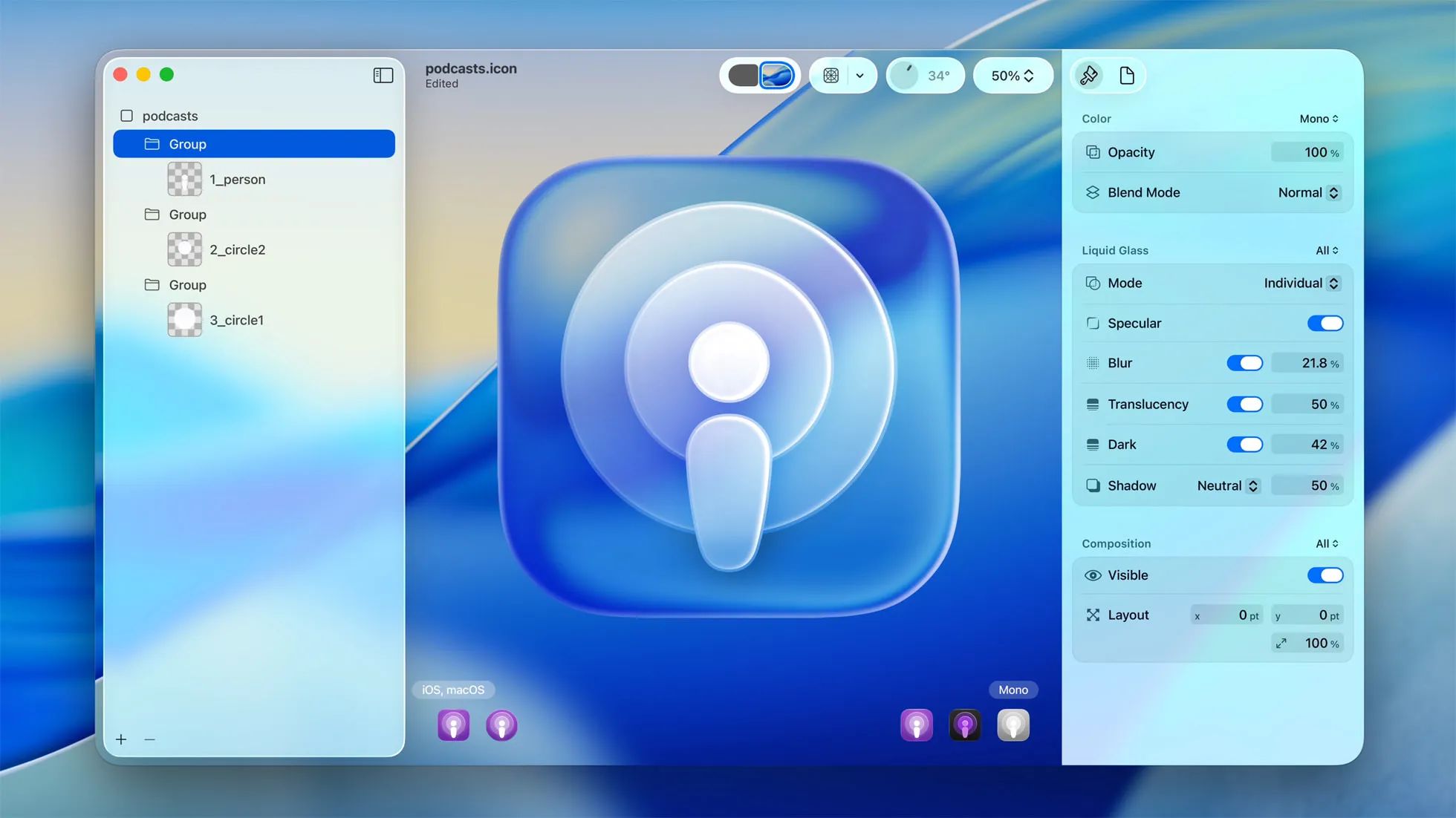 Icon Composer: Lets you create layered icons out | AlternativeTo