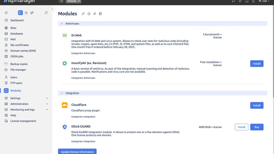 ispmanager: Streamline website and server management with an extensive toolkit for | AlternativeTo