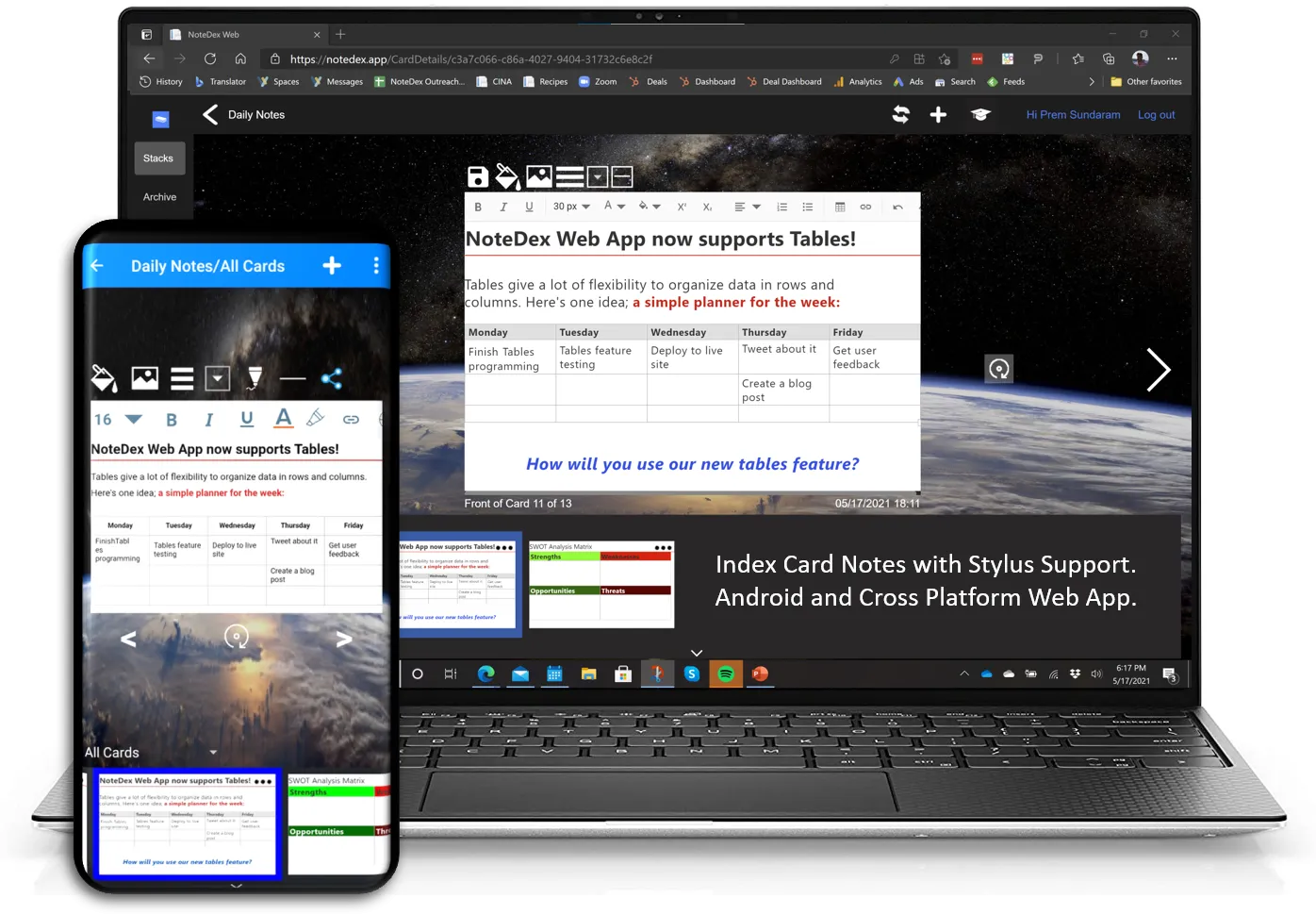 NoteDex: Cross-platform handwriting-enabled Index Card, Flashcard, and ...