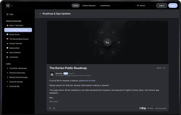 Kortex: Unify ideas, notes, and content effortlessly | AlternativeTo