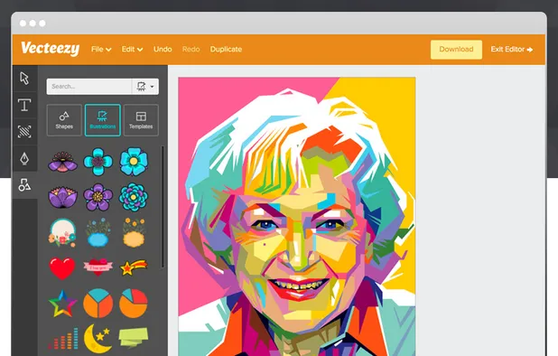 Vecteezy Editor: A free online vector graphics editor designed to let ...
