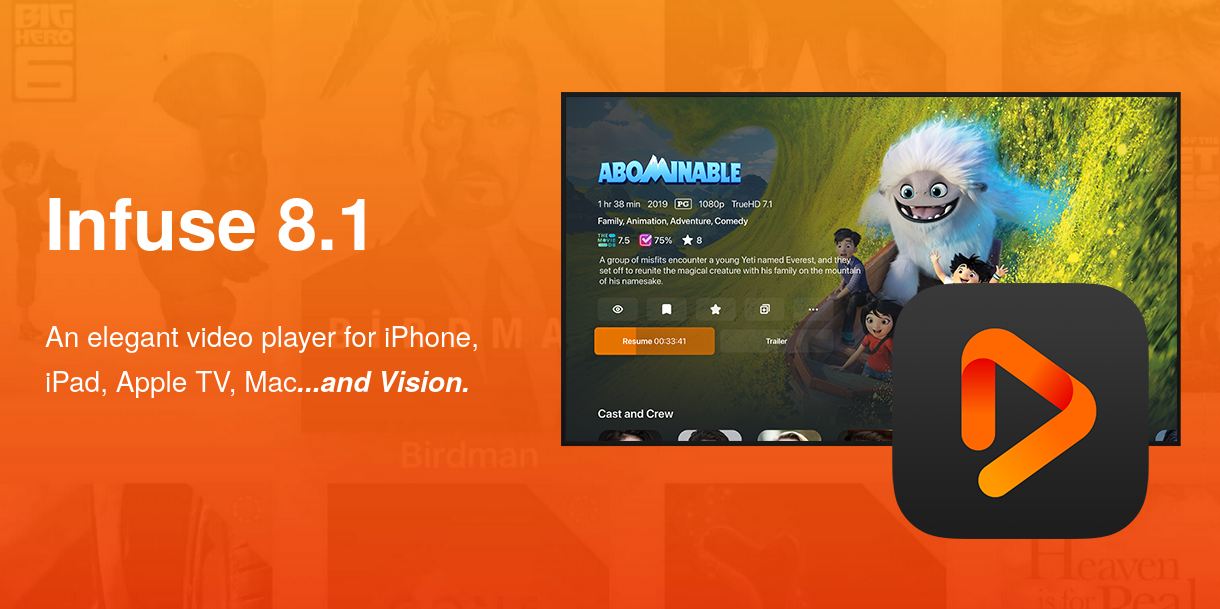 Infuse 8.1 brings enhanced navigation, 123 Cloud Drive support, and Dolby Vision expansion ...