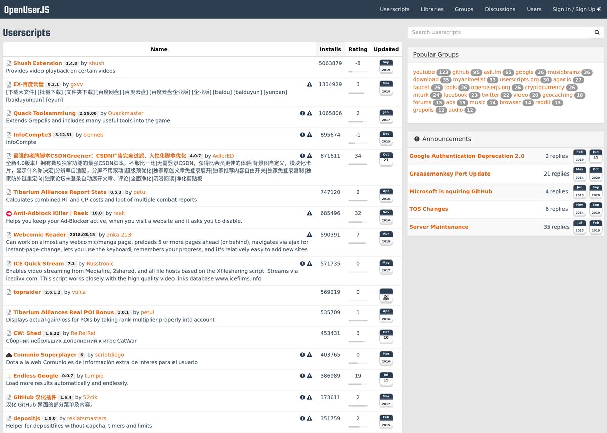 OpenUserJS: Reviews, Features, Pricing & Download | AlternativeTo