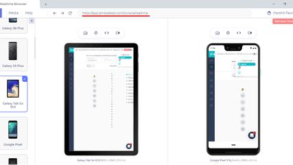 LT Browser: Allows you to perform live mobile view debugging of your ...