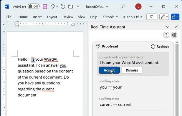 Kutools for Word: Adds 100+ AI writing and editing tools to Word with ...