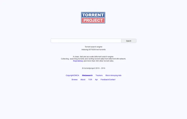 TorrentProject: Torrent search engine indexing millions of live ...