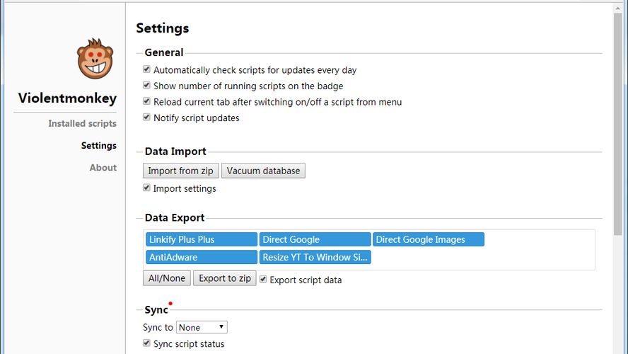 Violentmonkey: Userscript manager to support running userscripts in web pages | AlternativeTo