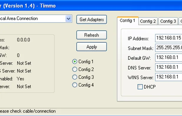 Fast IP Changer: Switch Windows IP address configs fast with portable ...