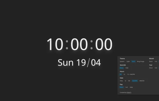 Clockie: Beautiful online clock app you can customize as you like and ...