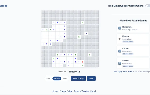 Minesweeper: Classic Minesweeper rebuilt for the browser by LogiqGames ...