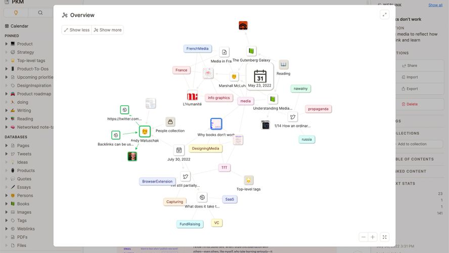 Capacities: A studio for your mind. A note-taking app that helps you ...