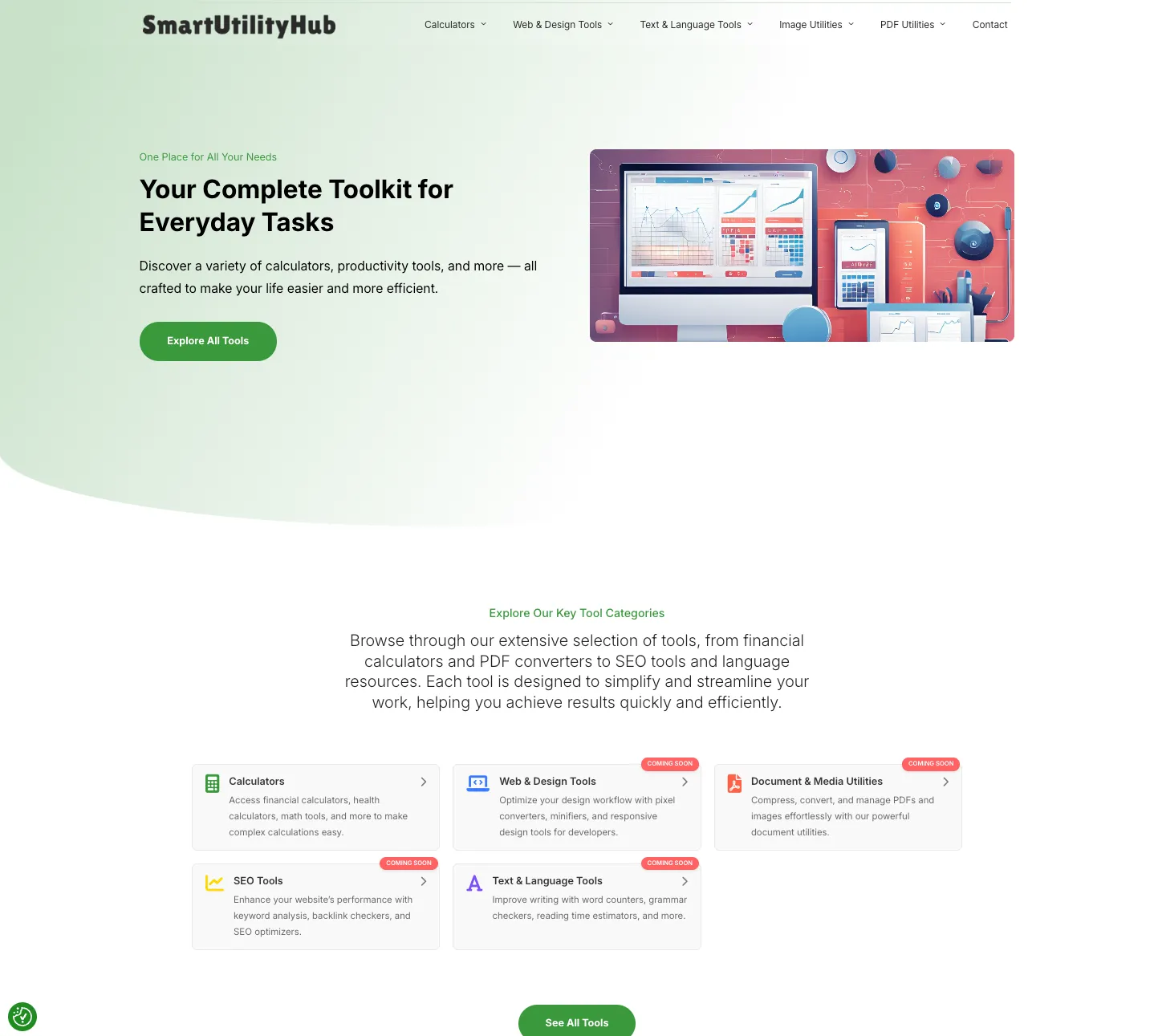 Smart Utility Hub: Provides a suite of free online tools, including ...