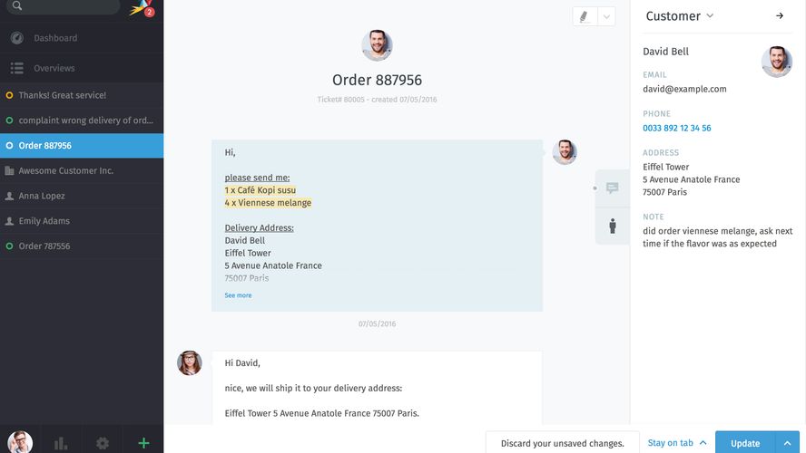 Zammad: Web based open source helpdesk/customer support system with many features to | AlternativeTo