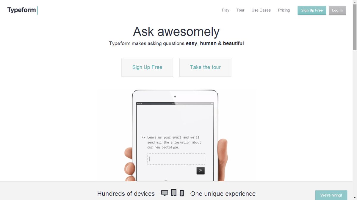 Typeform: App Reviews, Features, Pricing & Download | AlternativeTo