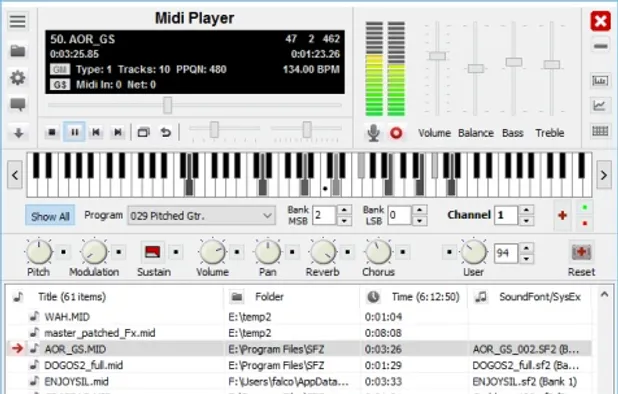 Soundfont Midi Player: Full-featured MIDI and Karaoke player/router ...