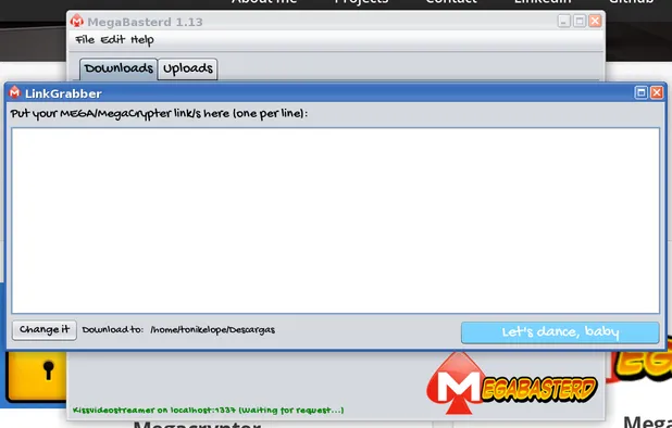 Megabasterd: Portable multi-platform down/uploader and audio/video ...
