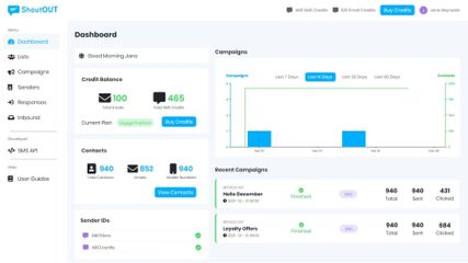 ShoutOUT: All-in-one business texting tool to send global SMS campaigns ...