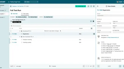 Testiny: Modern, easy-to-use test management software. | AlternativeTo