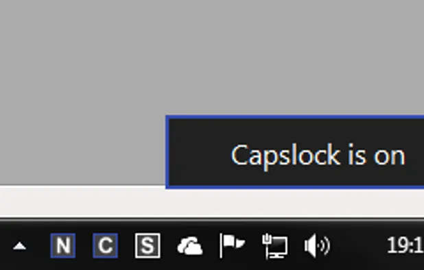 CapsLock Indicator: Small utility that indicates the state of the Num ...