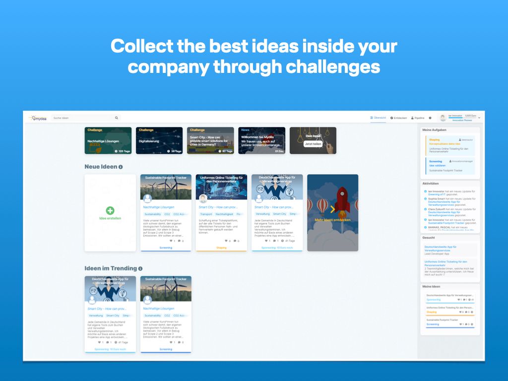 Mydea: Our innovation management software allows all employees to ...