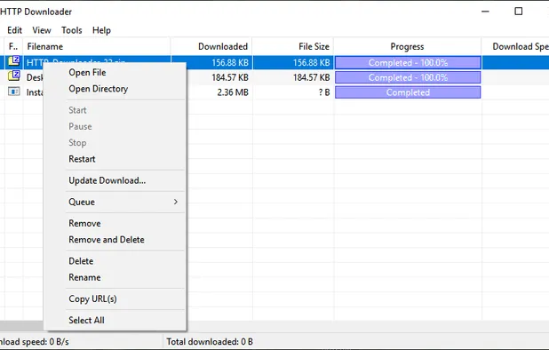 HTTP Downloader: A download manager for the HTTP(S) protocol ...