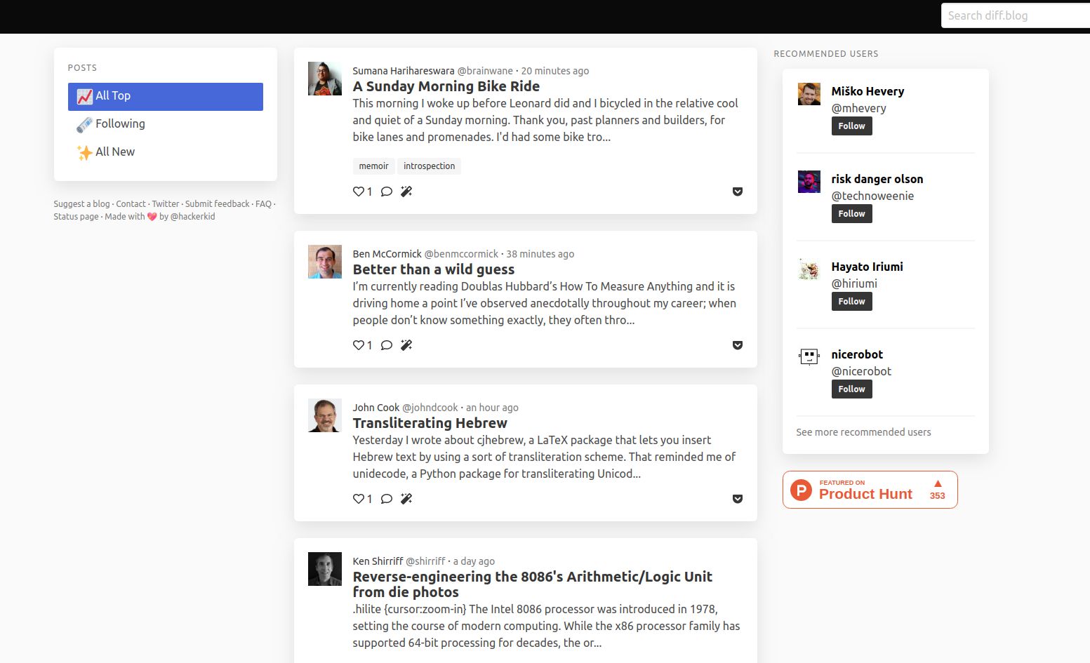 Diff Blog Alternatives And Similar Sites And Apps Alternativeto