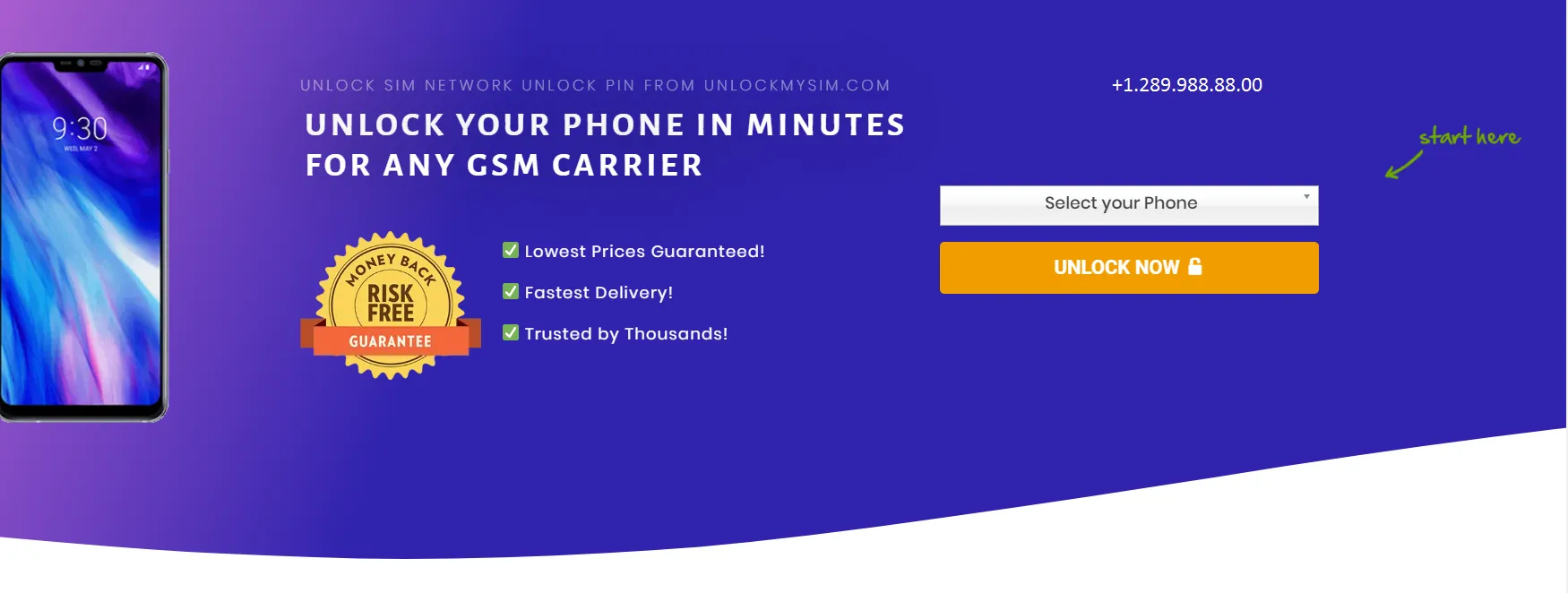 Unlock My SIM: Select the make of your phone. Fill in the request form ...