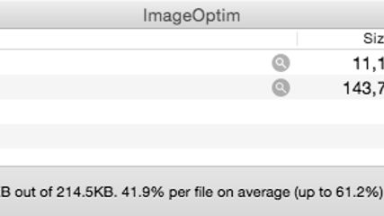 ImageOptim: Reduces the file sizes of images without quality loss by removing bloated ...