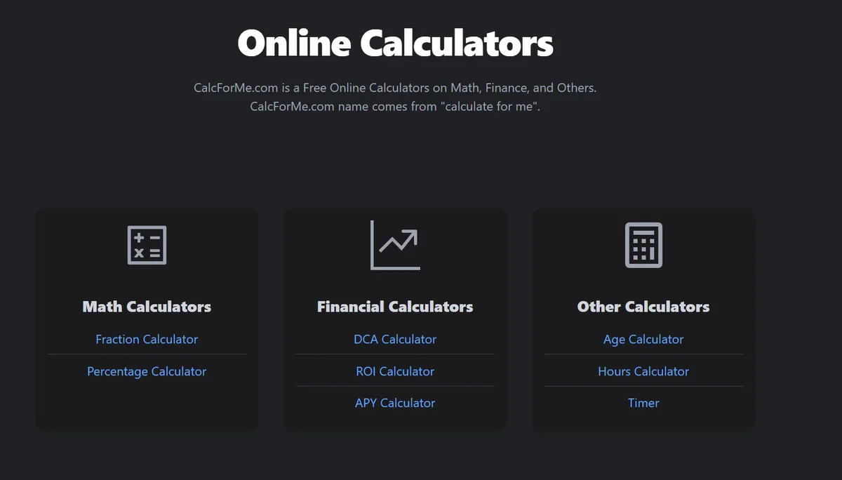 CalcForMe.com Alternatives: 25+ Calculators and similar websites ...