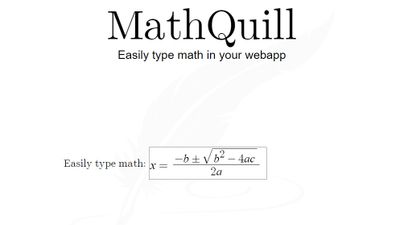 MathQuill: App Reviews, Features, Pricing & Download | AlternativeTo