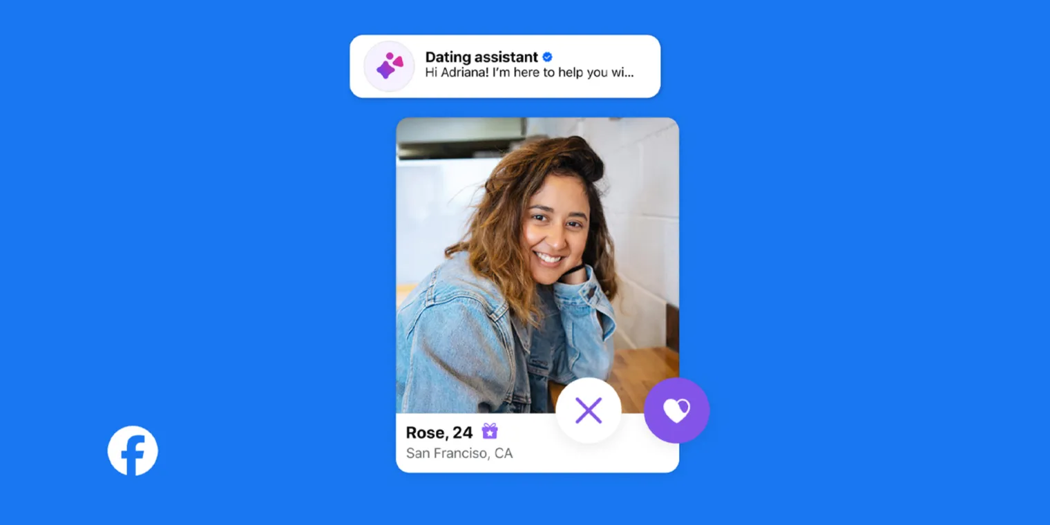 Meta is adding a new AI assistant and other AI-driven tools to its Facebook Dating service ...